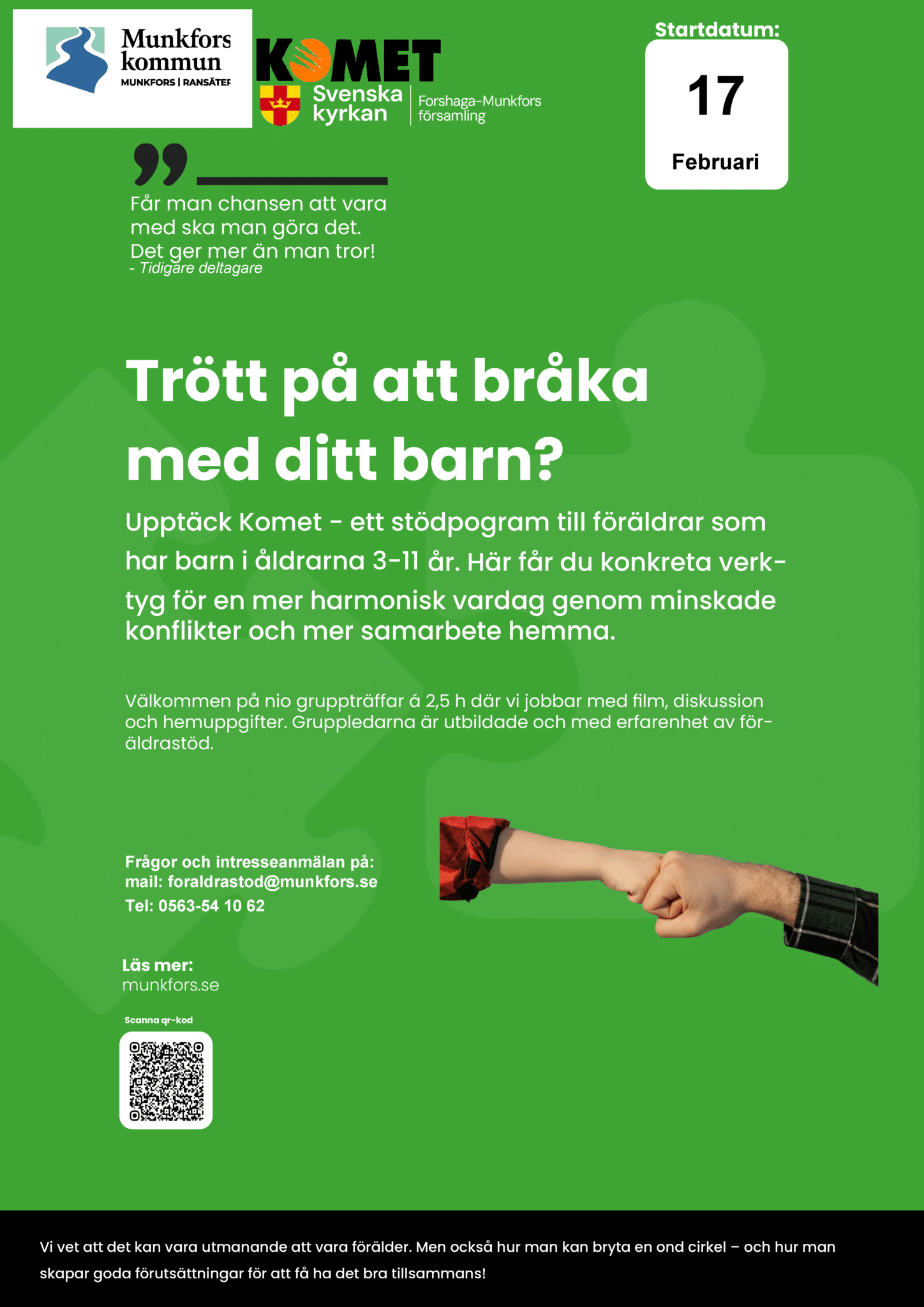 FFT-Komet poster – Munkfors kommun
